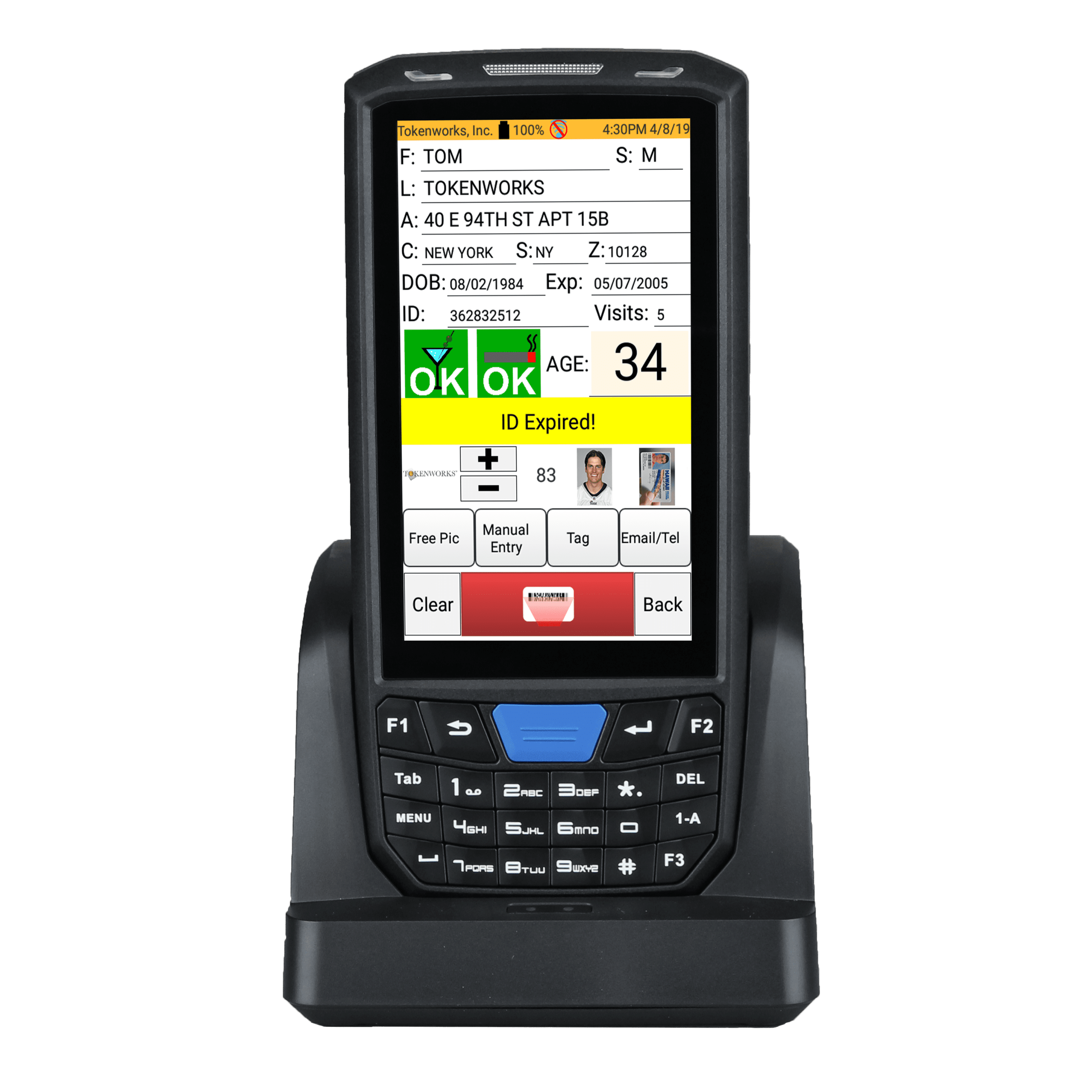 IDVisor Smart V2 Age Verification ID Scanner by Tokenworks