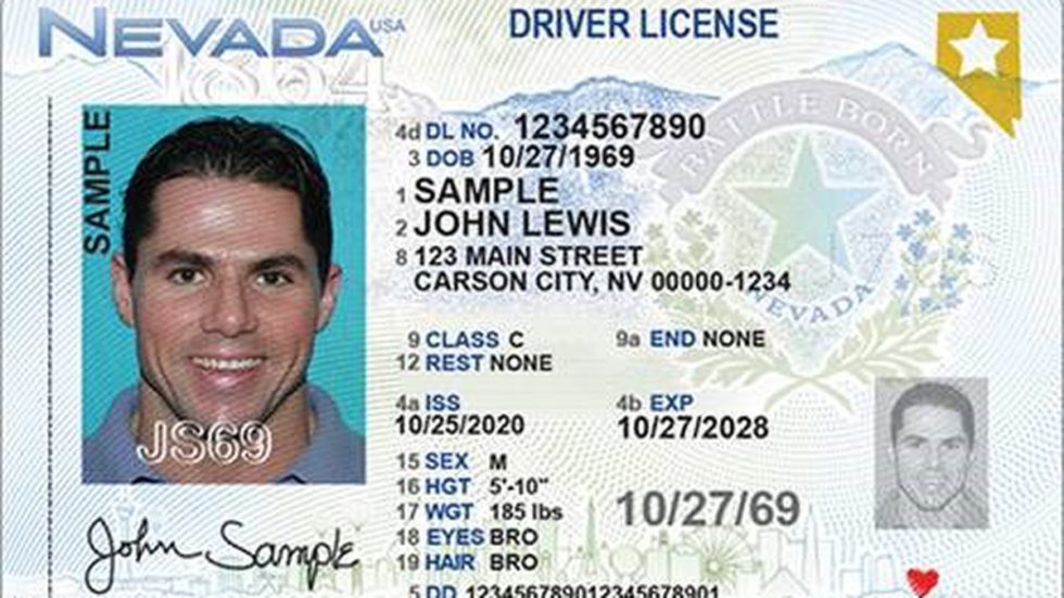 Nevada DMV Unveils New Driver's License Design