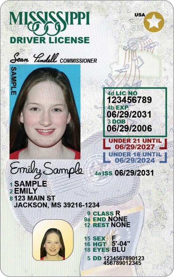 New Mississippi Drivers License Format Released on June 2024