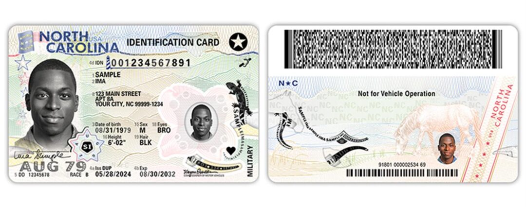 New North Carolina Driver License 2024