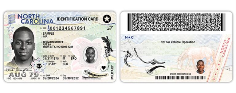 New North Carolina Driver License 2024